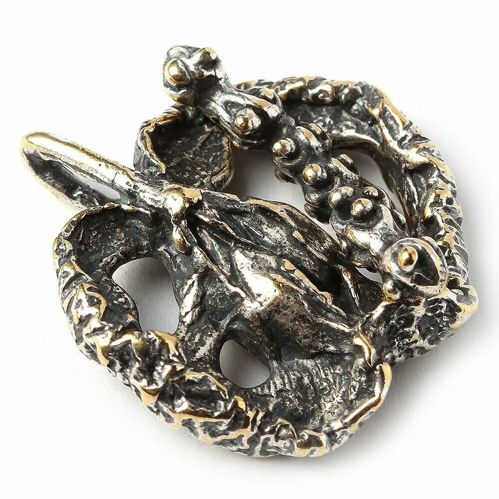 Замок - тоггл в0558(2), авторская фурнитура для бижутерии Anna Bronze — фото 1