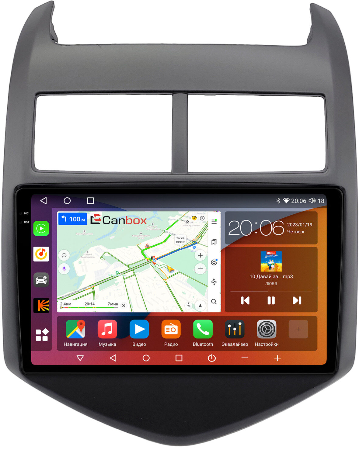 Штатная магнитола Canbox H-Line 2K 4186-9009 для Chevrolet Aveo 2 2011-2020 (Тип 1) на Android 10 (4G-SIM, 8/256, DSP, QLed)