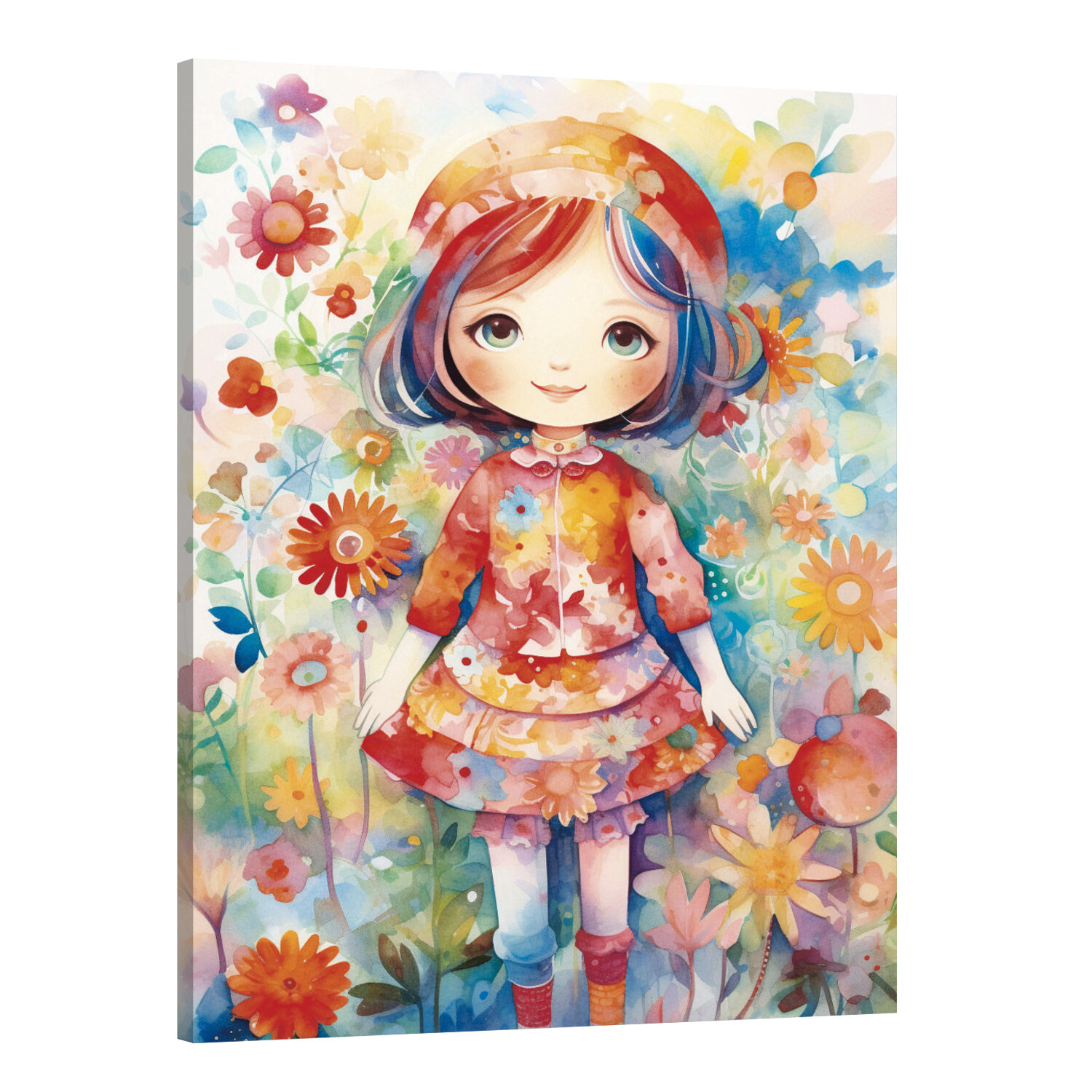 Интерьерная картина 50х70 "Портрет куклы"