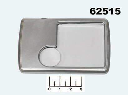 Лупа с подсветкой 1LED 3*/6* 45мм MG4B-3