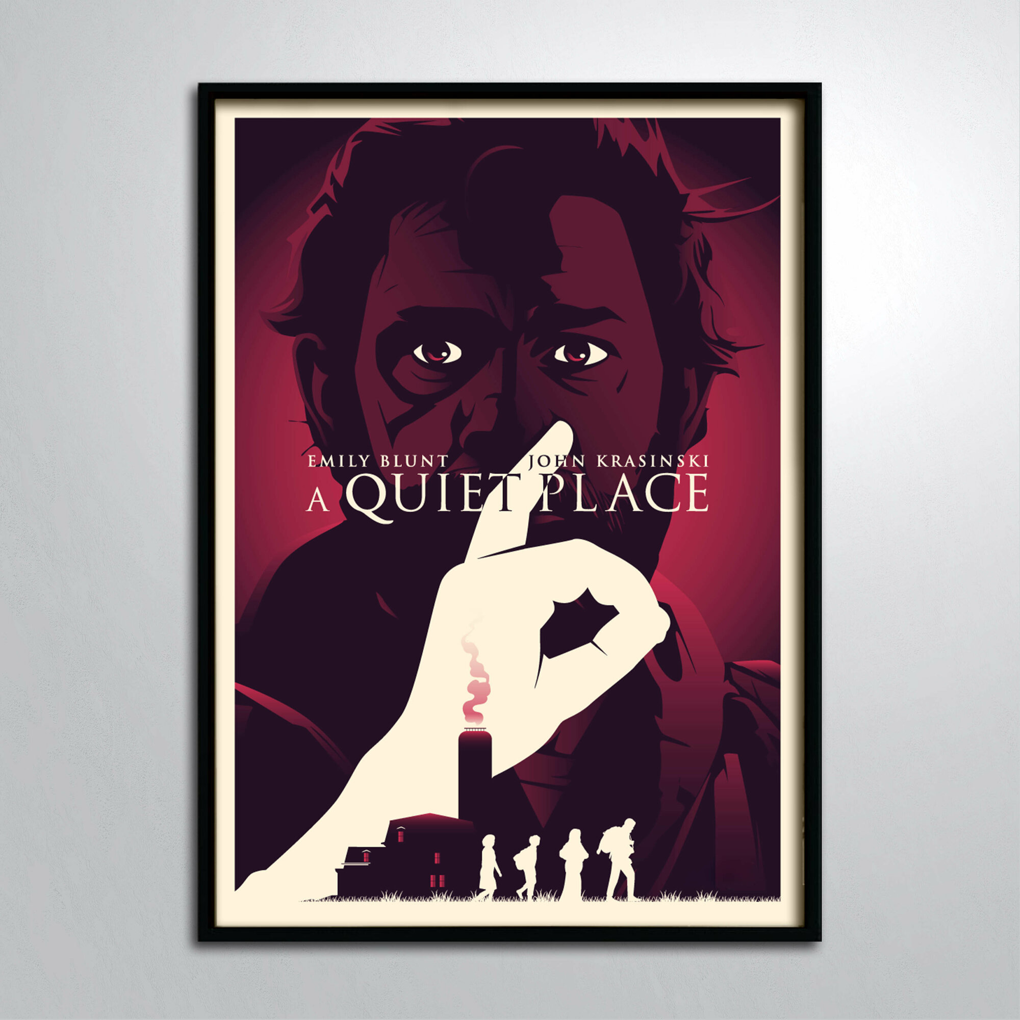 Постер без рамы/Тихое место 2 Эмили Блант Джон Красински Арт A Quiet Place