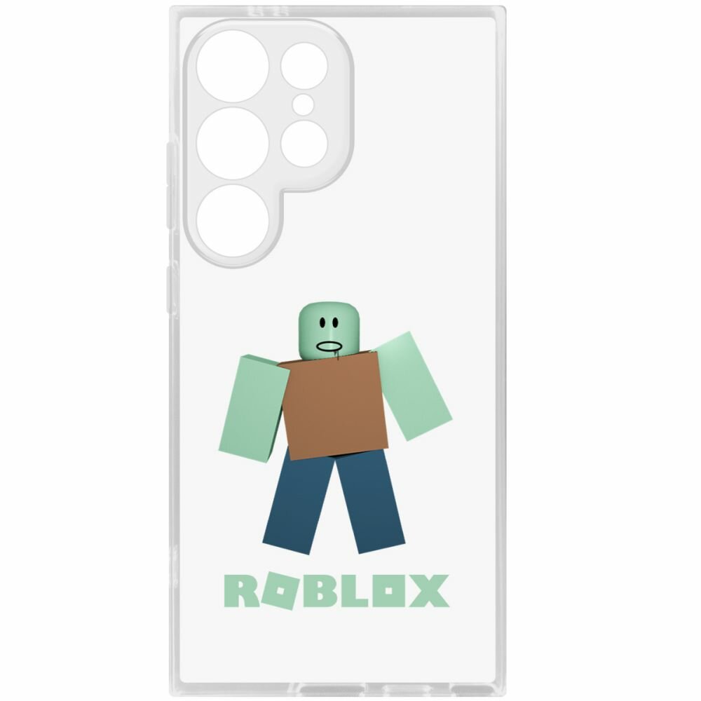 Чехол-накладка Krutoff Clear Case Roblox-Зомби для Samsung Galaxy S24 Ultra