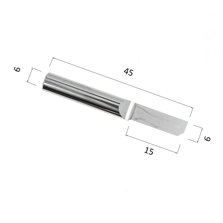 Гравер DJTOL NOZX615 прямой половинный (по дереву, композиту (АКП), пластику)