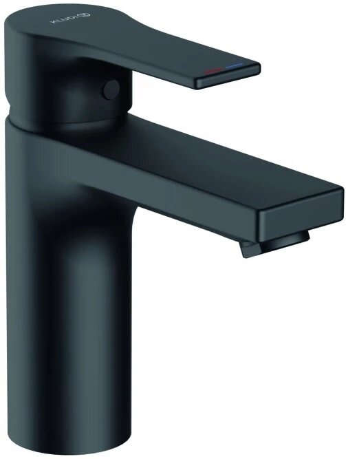 Смеситель для раковины Kludi Zenta SL 482983965 с донным клапаном, черный матовый