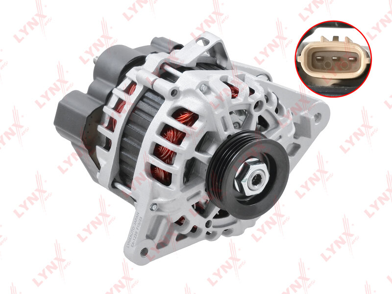 Генератор LYNXauto EA-1239. Для: HYUNDAI Хендаи Elantra(Элантра)(HD) 2.0 06> / i30(FD) 2.0 07>, KIA КИА Ceed(Сид)(ED) 2.0 06>