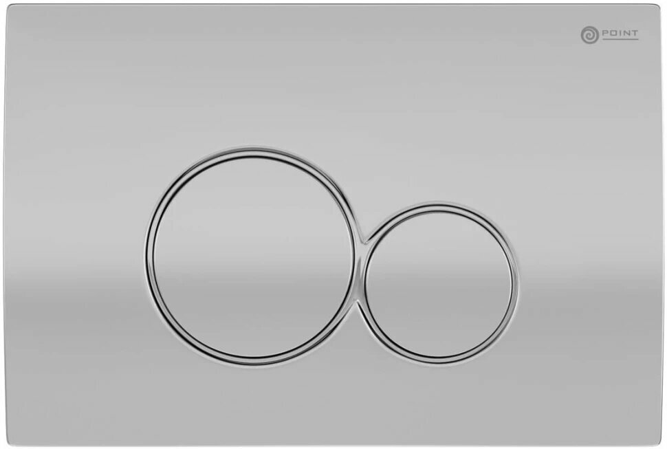 Кнопка смыва Point Виктория PN44061SC для инсталляции, сатин/хром/сатин