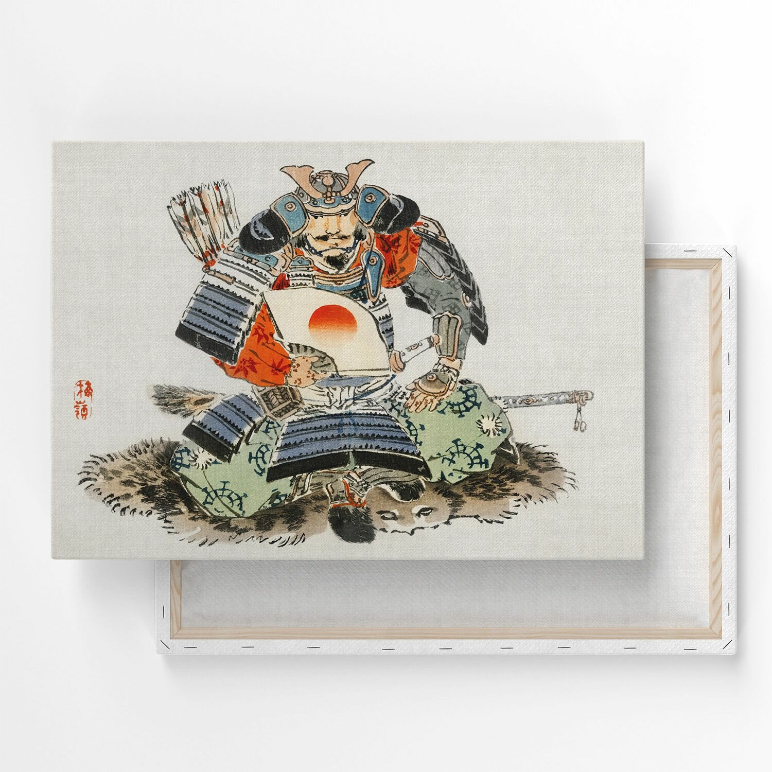 Картина на холсте, репродукция / Байрэй, Коно - Samurai / Размер 60 x 80 см