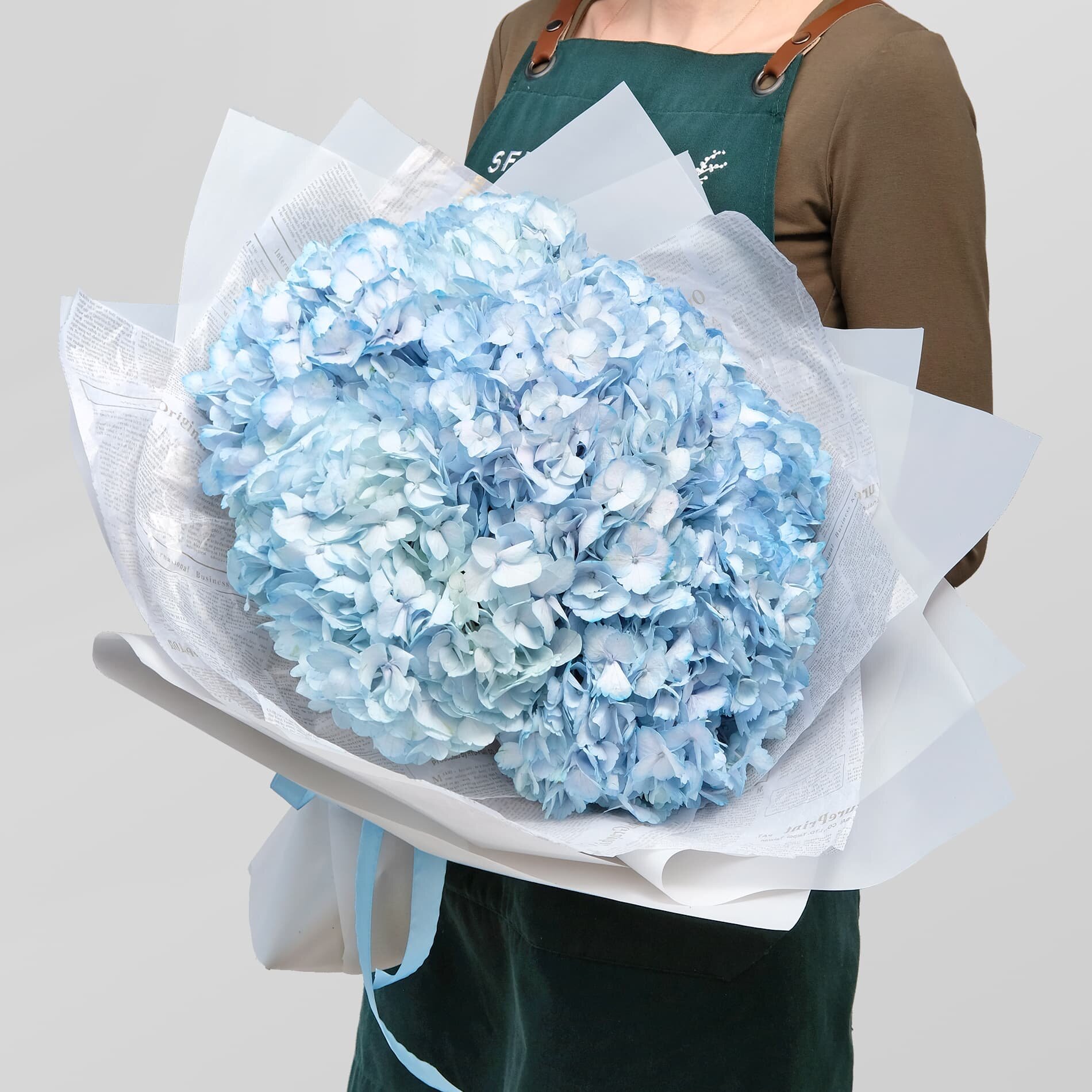 Букет из синих Гортензий Облачко