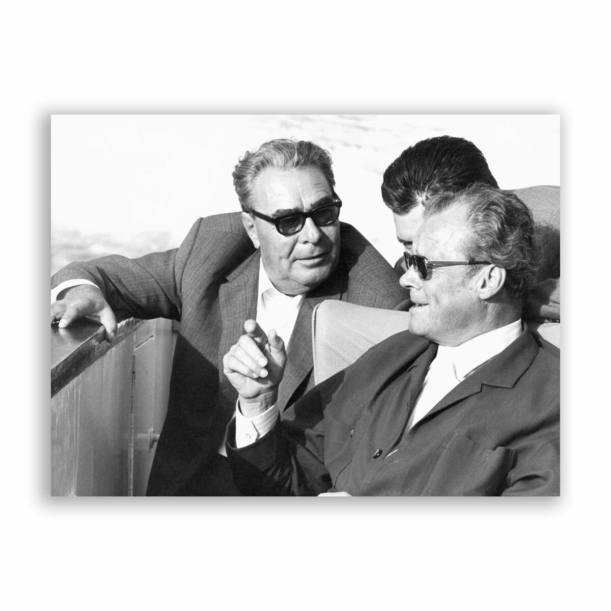 Постер, плакат на бумаге / Леонид Ильич Брежнев / Размер 40 x 53 см