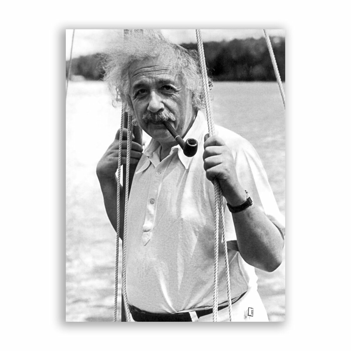 Постер, плакат на бумаге / Альберт Эйнштейн / Размер 30 x 40 см