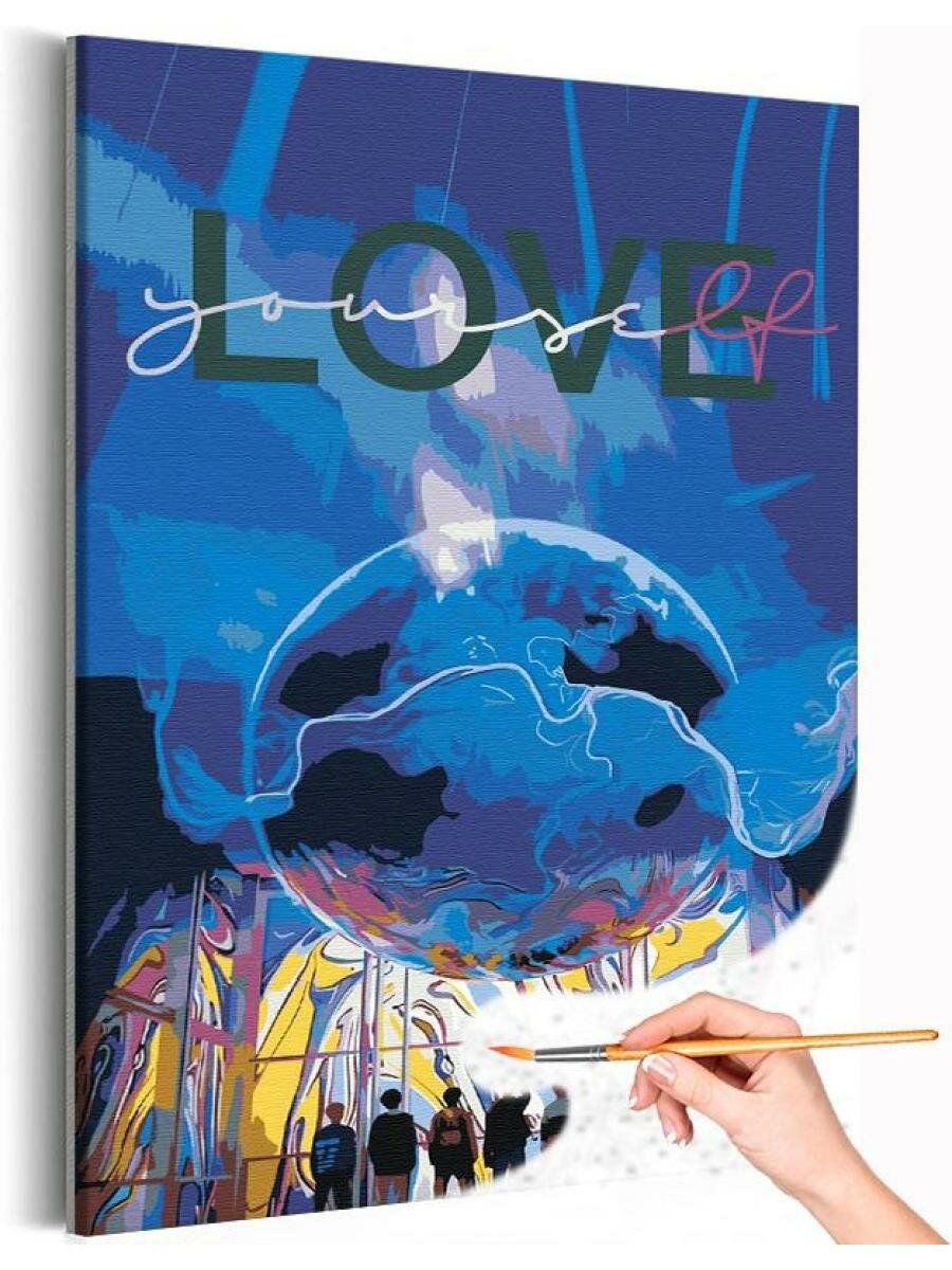 BTS K-POP БТС корейская группа Раскраска картина по номерам на холсте 40х60