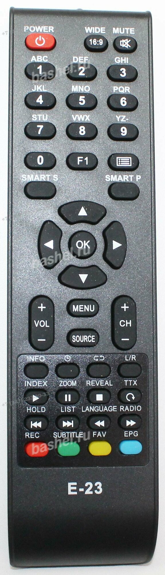 Горизонт RC-E23 LCD TV, Пульт ДУ