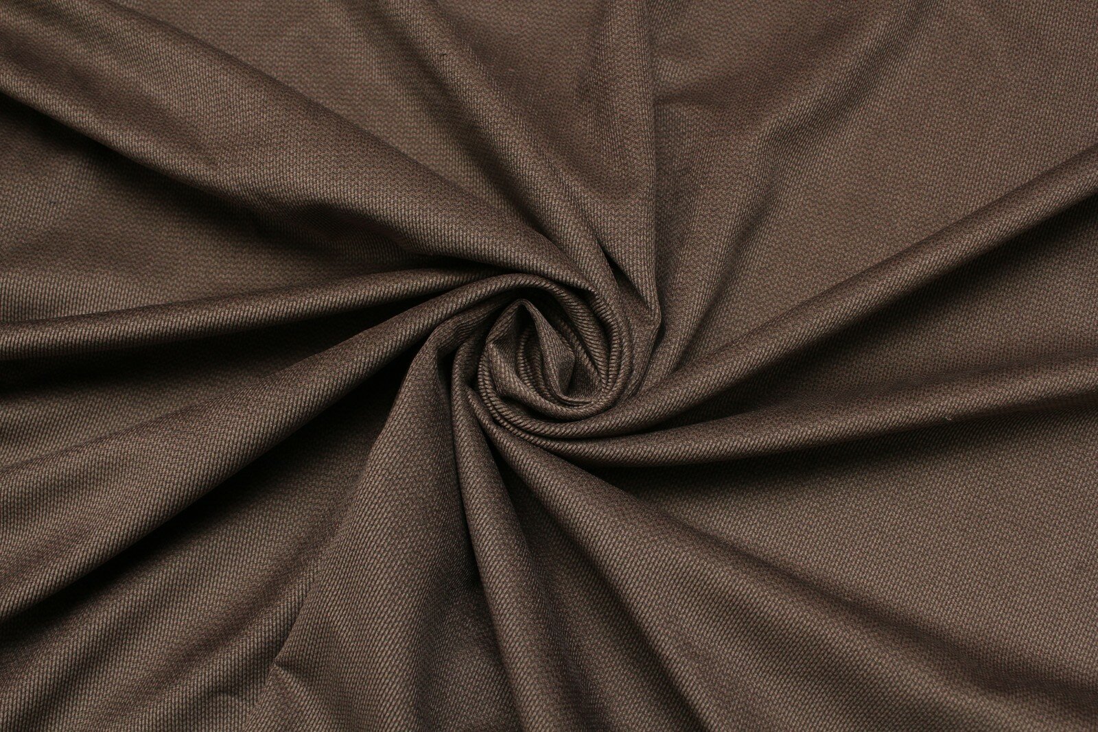 Ткань Микровельвет серо-бежевый тёмный с мелким рубчиком и узором в ёлочку, ш150см, 0,5 м