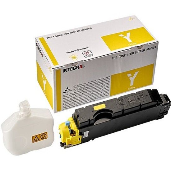 Тонер-картридж Integral (Германия) TK-5150Y с чипом для Kyocera 10000 страниц