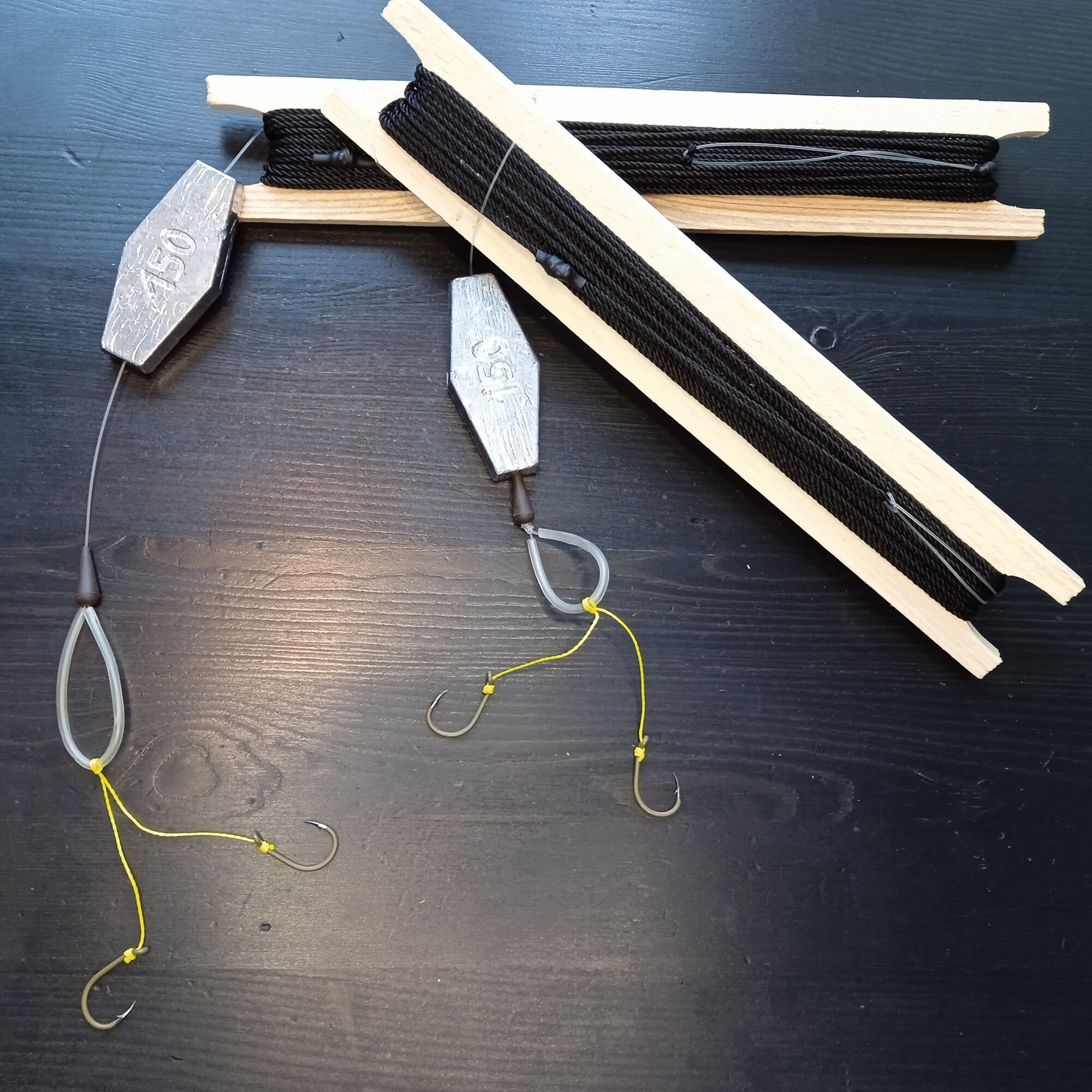 Снасть на сазана, карпа, амура, толстолобика, карася под жмых, донка под макушатник (набор из 3 шт)