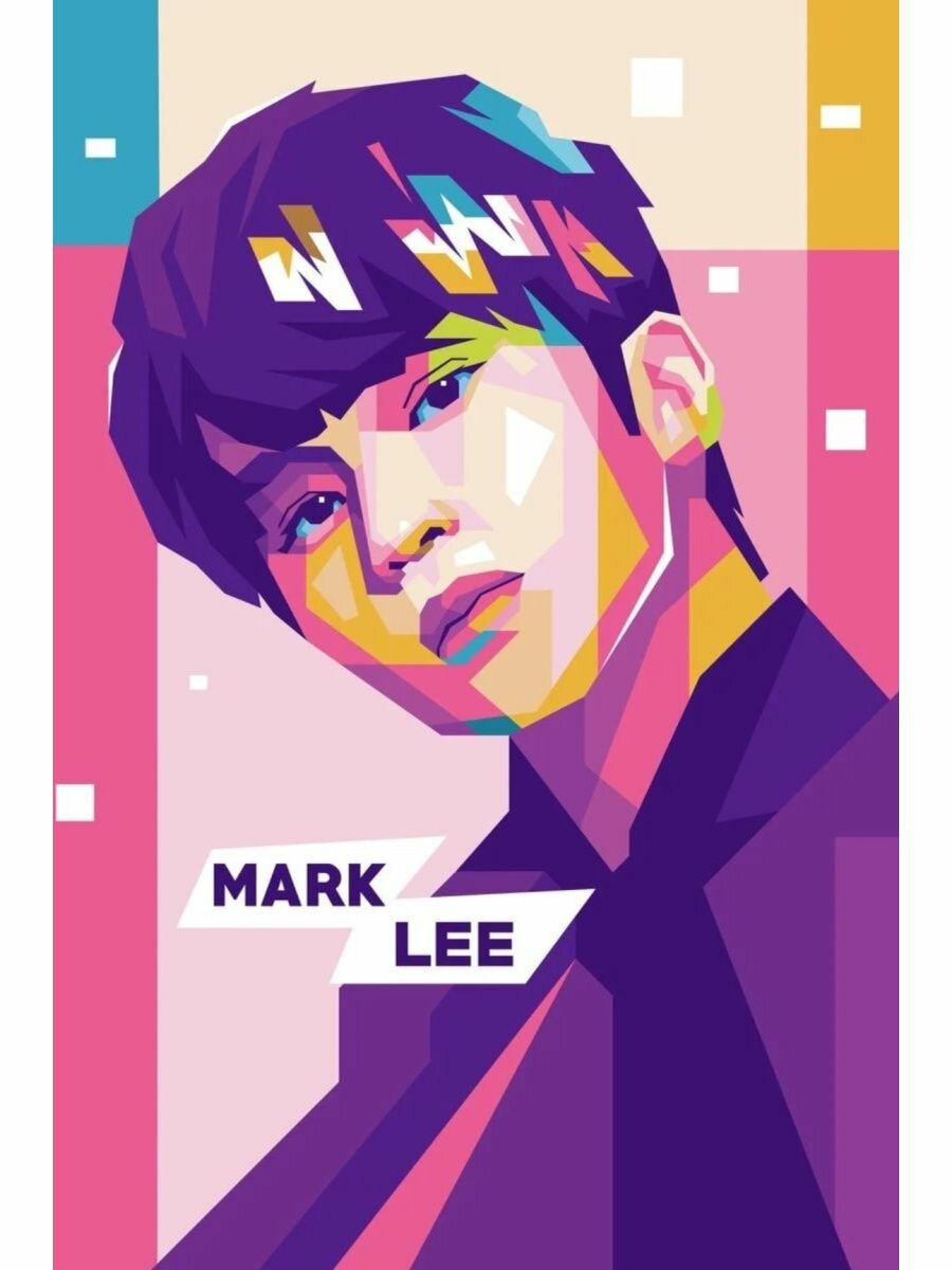 Постер "K-POP NCT. Mark Lee"