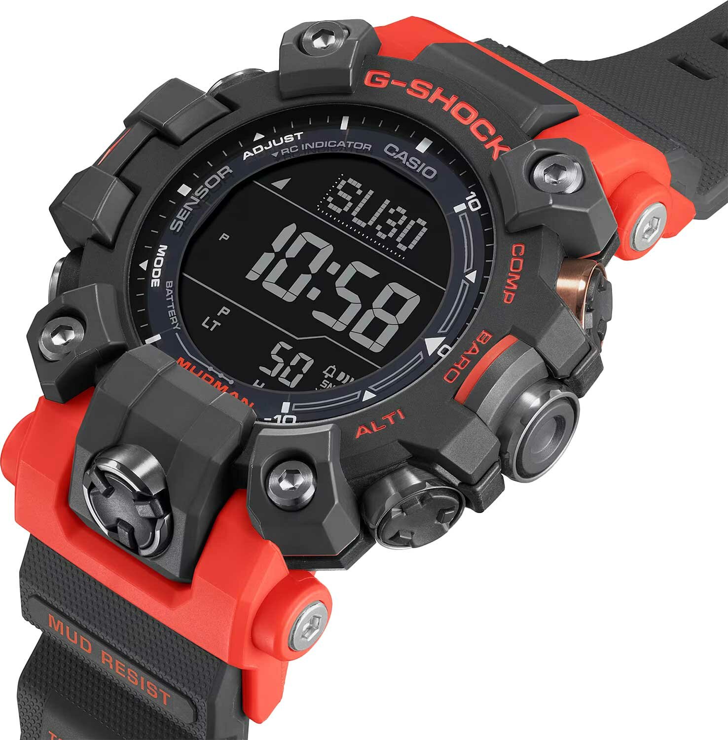 Наручные часы CASIO G-Shock, красный/черный — фото 1