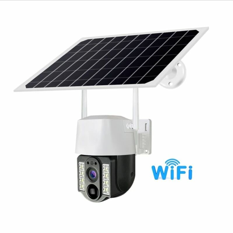 Камера видеонаблюдения 4G/WI-FI с солнечной панелью 2мп V 380 PRO