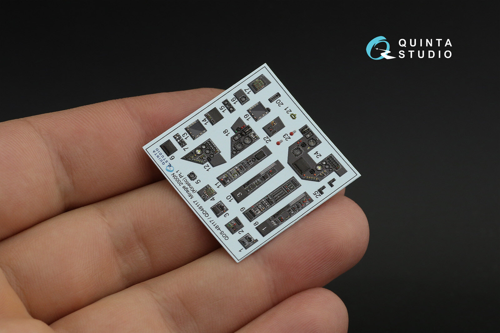 QDS-48117 3D Декаль интерьера кабины Mirage 2000N (Kinetic) (Small version)