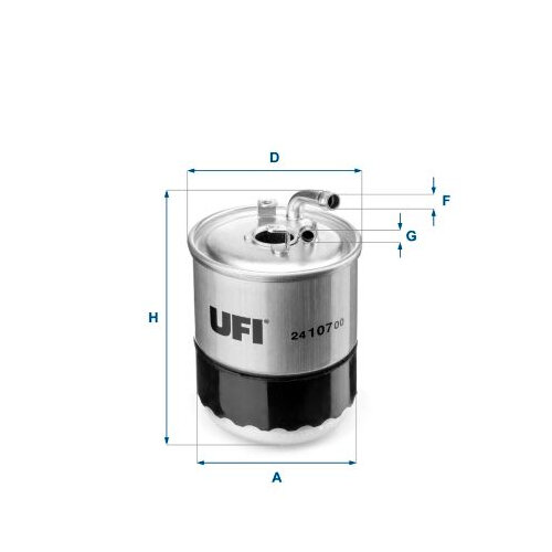 Фильтр топливный для автомобиля Chrysler, UFI 24.107.00 (1 шт.)
