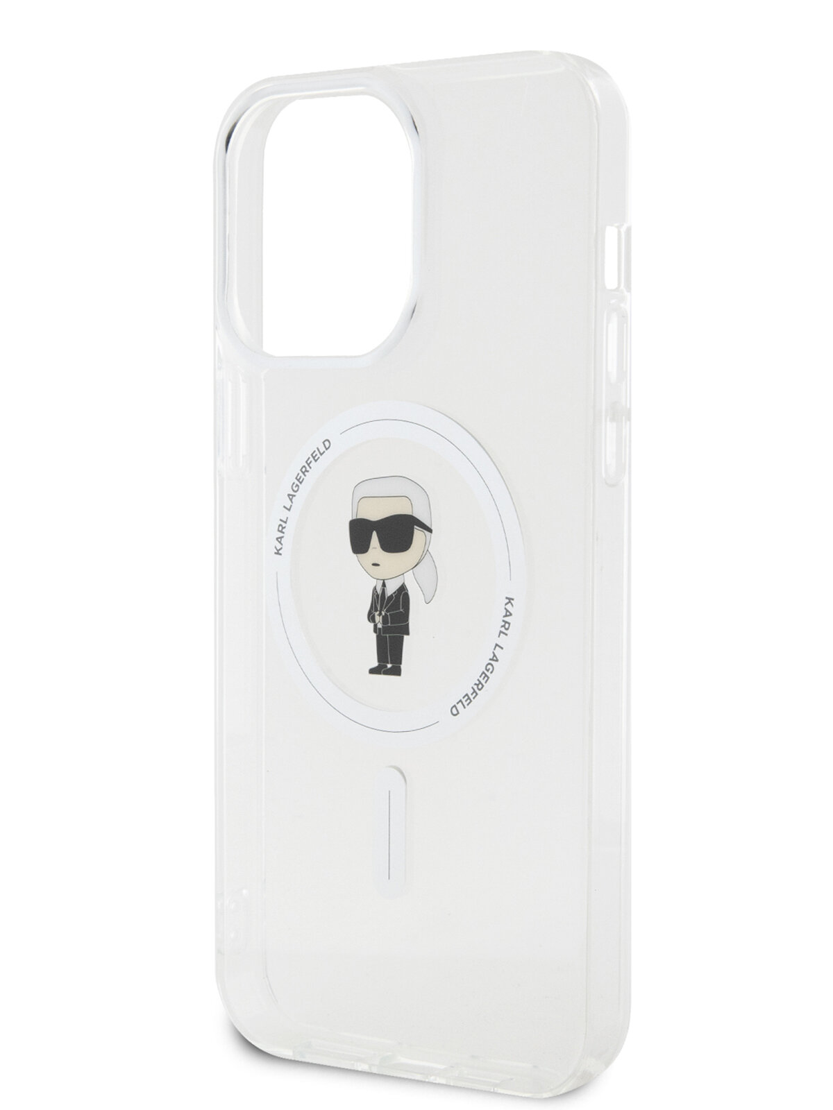 Lagerfeld для iPhone 14 Pro Max чехол PC/TPU NFT Karl Ikonik Hard Transparent (MagSafe)