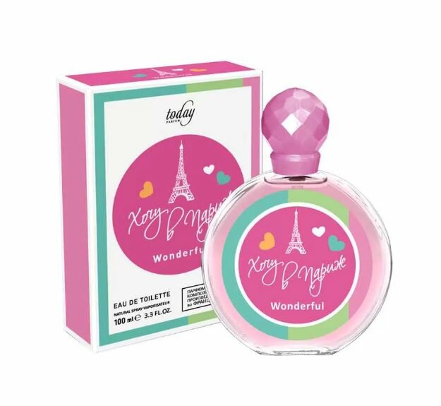 Туалетная вода Today Parfum Хочу В Париж WONDERFUL 100ml (аромат Lacost) для женщин
