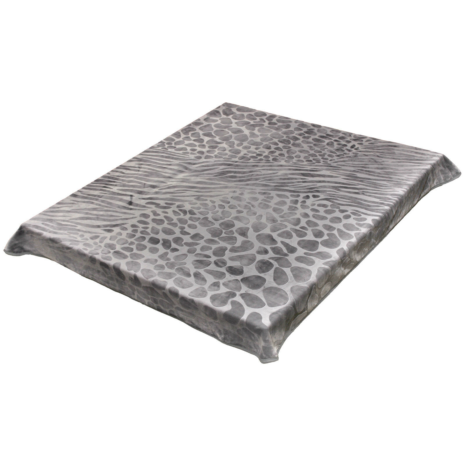 Пледы и покрывала Smoon Плед однотонный серый "Сад камней" 200x240 евро Смун