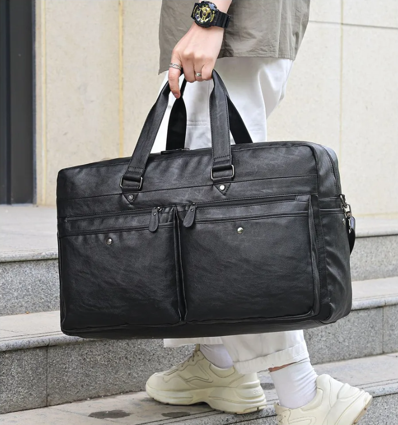 Сумка дорожная Loui Vearner, 32 л, 60х40х35 см, ручная кладь, черный