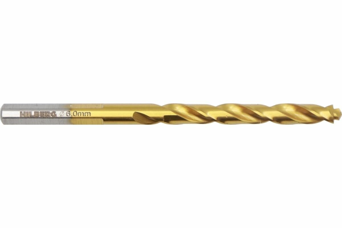 Сверло по металлу 6.0x93(57) мм Cobalt 5% TOP Hilberg CO060