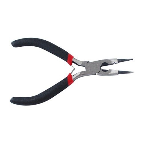 Инструмент круглогубцы, 128мм, комбинированные, 3 в 1, с черными ручками, 1 шт.