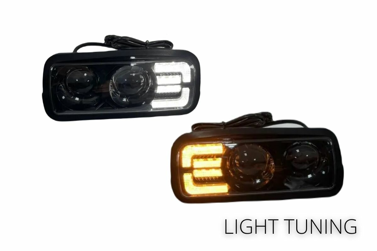 Подфарники (надфарники) светодиодные LED 'линзы' 2121