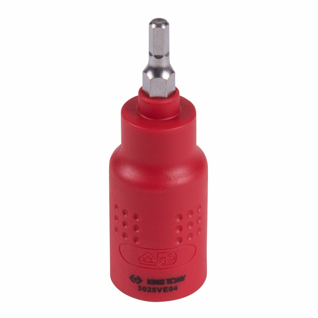 KING TONY Насадка (бита) торцевая диэлектрическая 3/8", HEX, 4 мм, L 65 мм 3025VE04