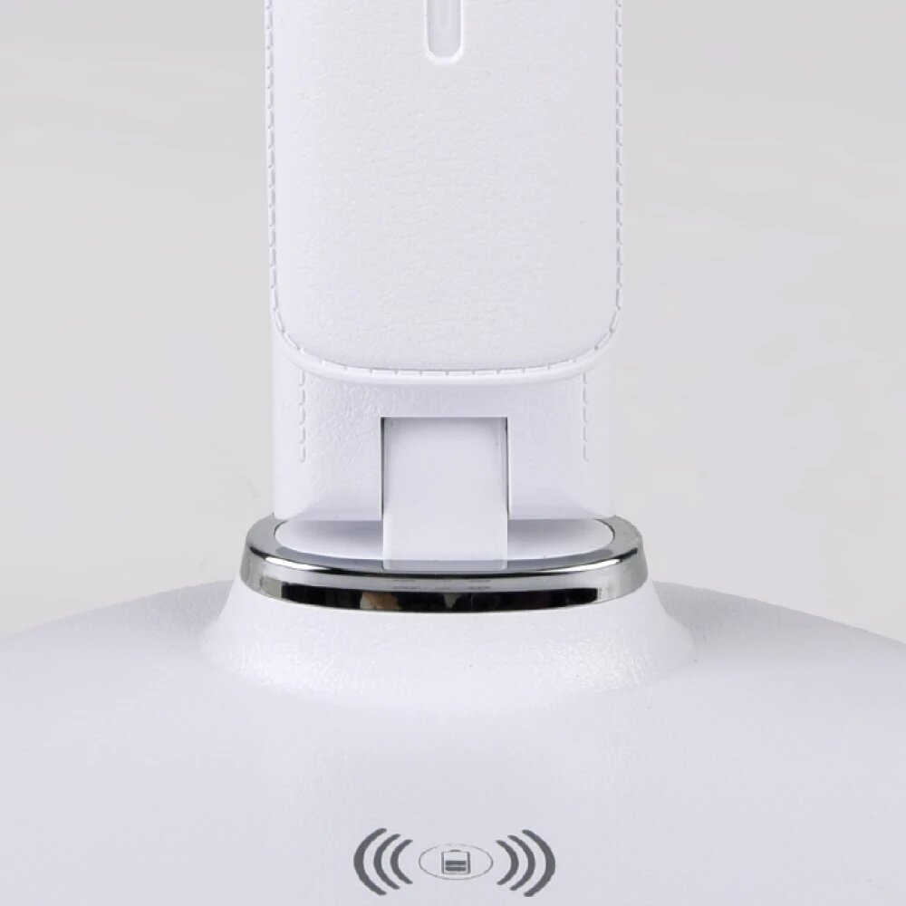 Светодиодная настольная лампа с беспроводной зарядкой DE520 WH белый LED 3000-6400K 8W