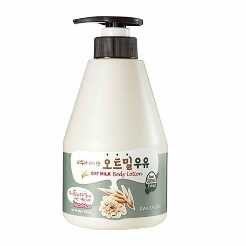 WELCOS Лосьон для тела Kwailnara Oat Mik Body Lotion, с экстрактом овсяного молока, 560 мл