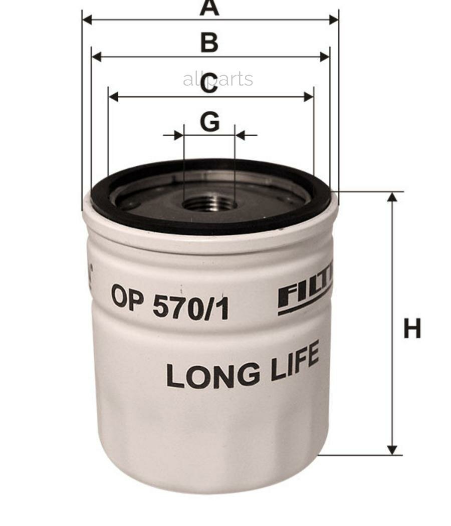 FILTRON OP 570/1 Фильтр масляный