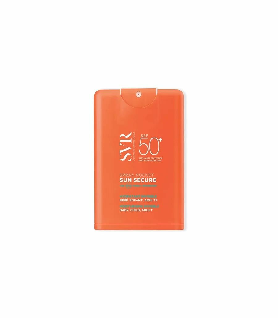 SVR Солнцезащитный увлажняющий спрей spf 50+ Spray Pocket Sun Secure