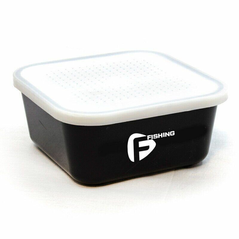 FLAGMAN F-FISHING Коробка для мотыля с ситом и крышкой Made in Italy 166х166х75мм