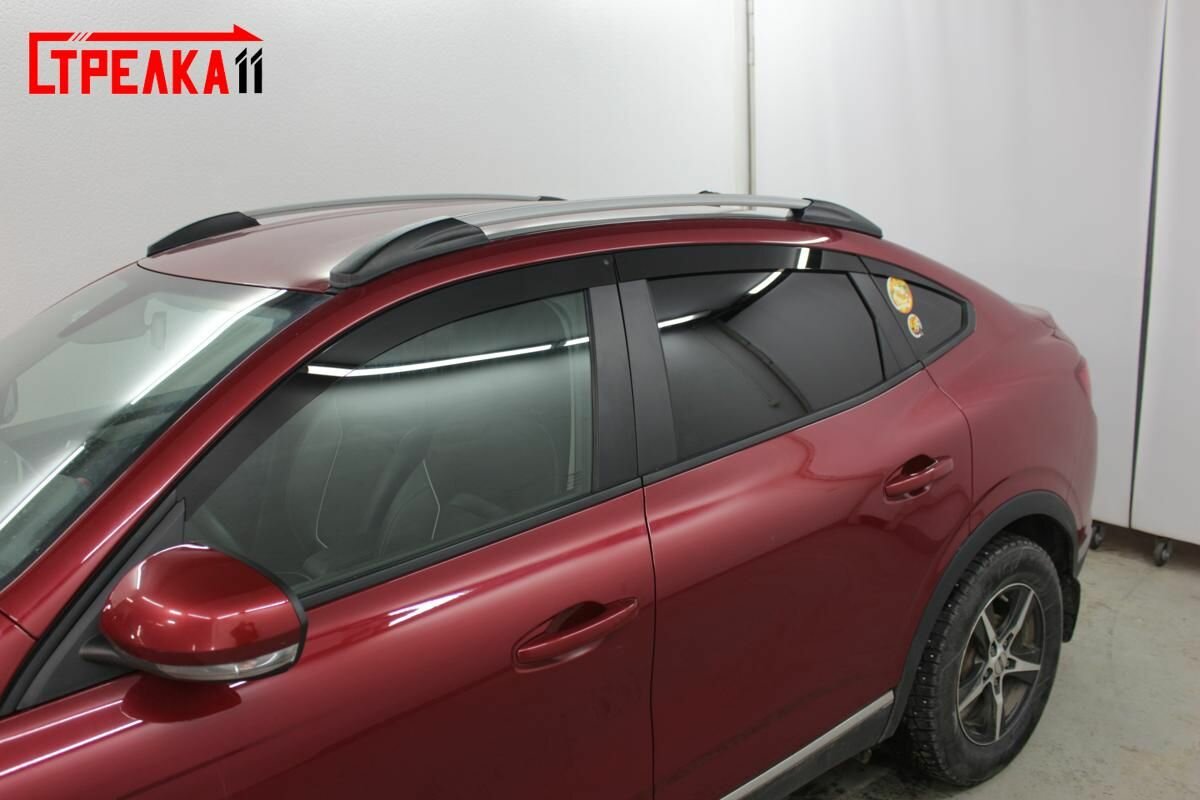 RENAULT ARKANA (I) 2018-2022 - 2D Дефлекторы окон черные