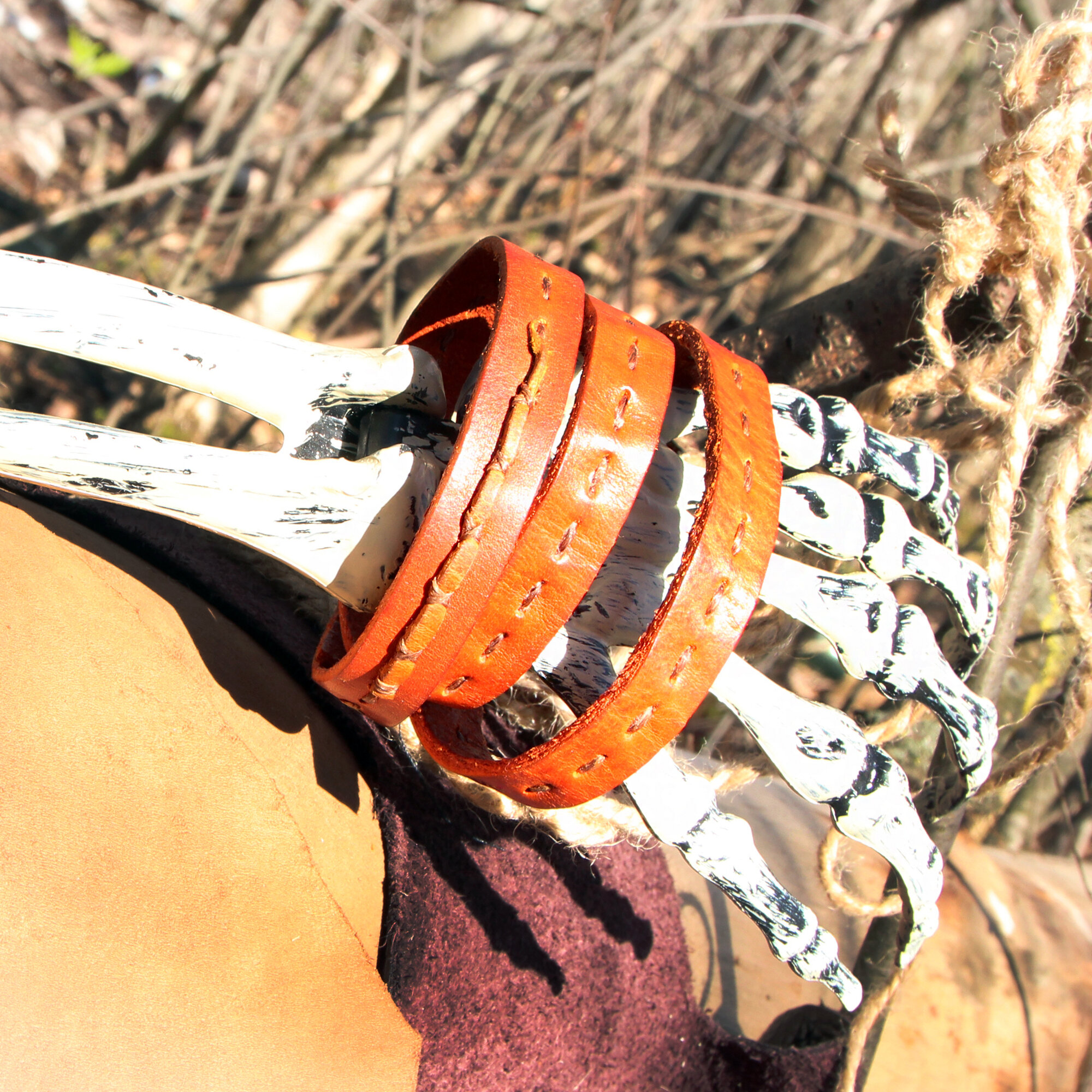 Браслет, кожа