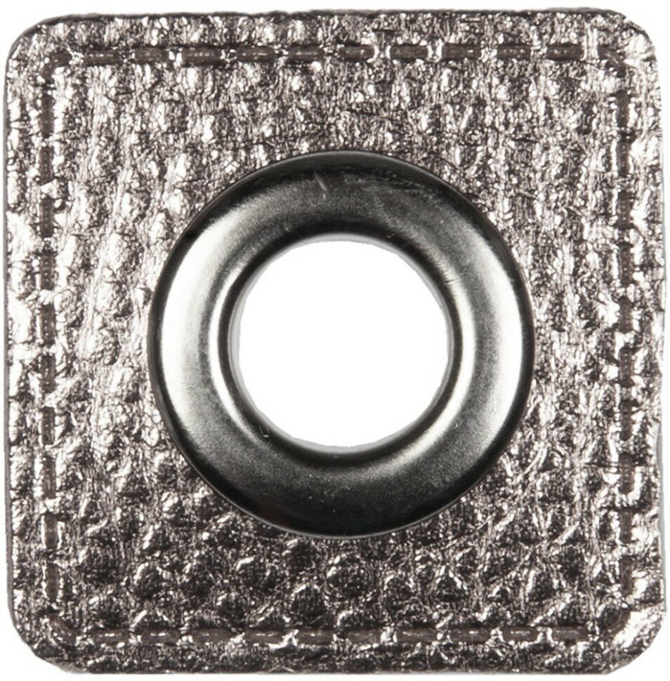 HKM 1200/76 Люверс пришивной на патче "Квадрат", 3.3 х 3.3 см, 2 шт