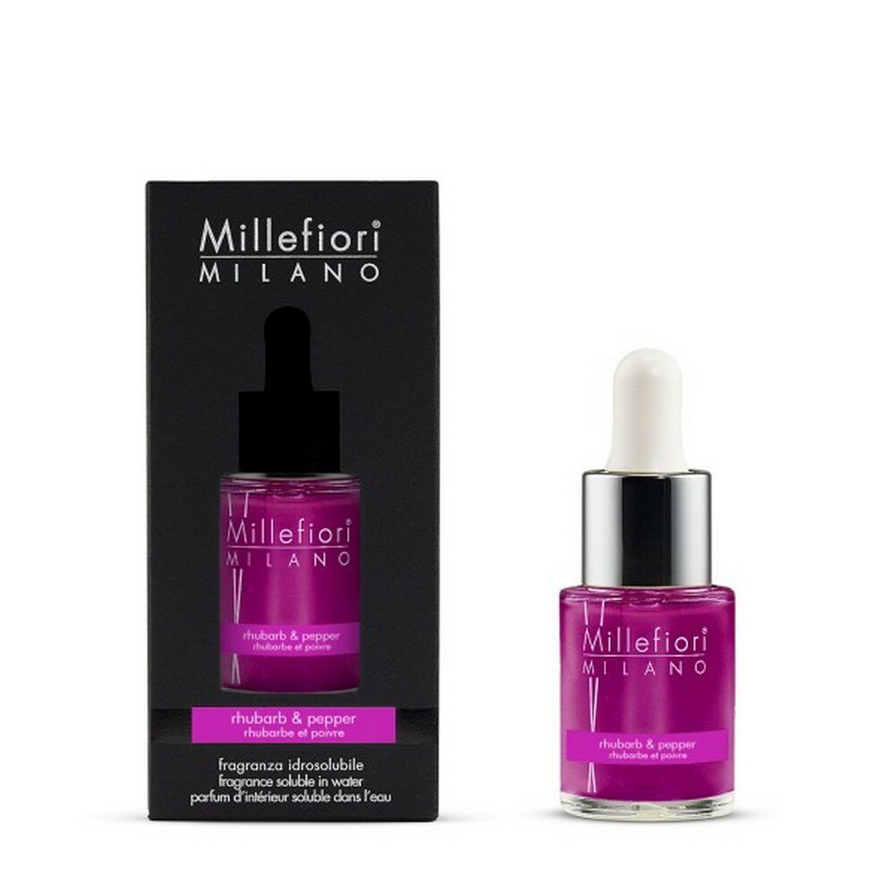 Millefiori Milano HYDRO / Концентрат для аромалампы Ревень и перец 15мл. FRAGRANCE SOLUBLE IN WATER RHUBARB & PEPPER