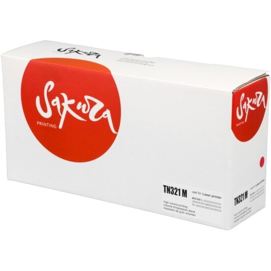 Картридж Sakura Printing Sakura TN321M для Brother HL-8250/HL-8350/DCP-8400/DCP-8450/MFC-8650, пурпурный, 1500 к.