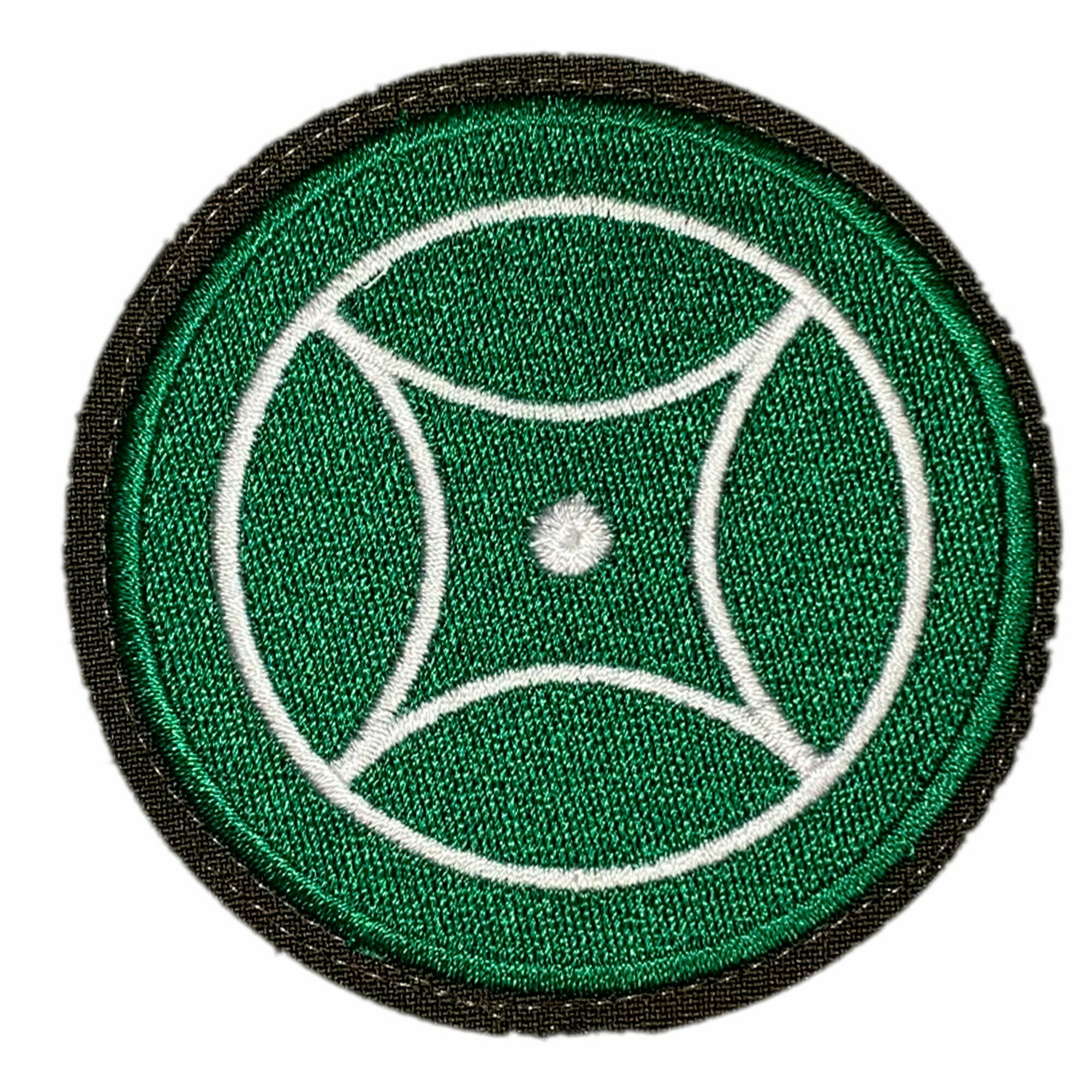 Нашивка, шеврон, патч (patch) на липучке Флаг Карачаево-Балкария Текмет, размер 8*8 см