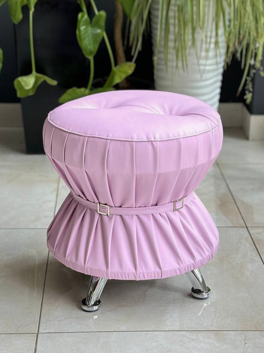 Прочный пуф оригинальный для прихожей 158, Искусственная кожа, 45х45х44 см.