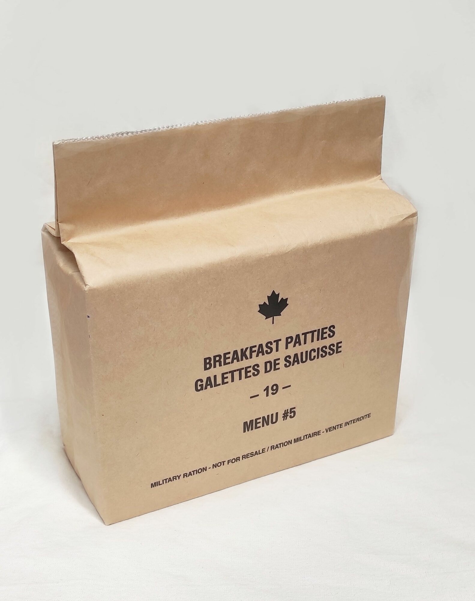 Канадский сухой паек, MRE ИРП, еда готовая к употреблению