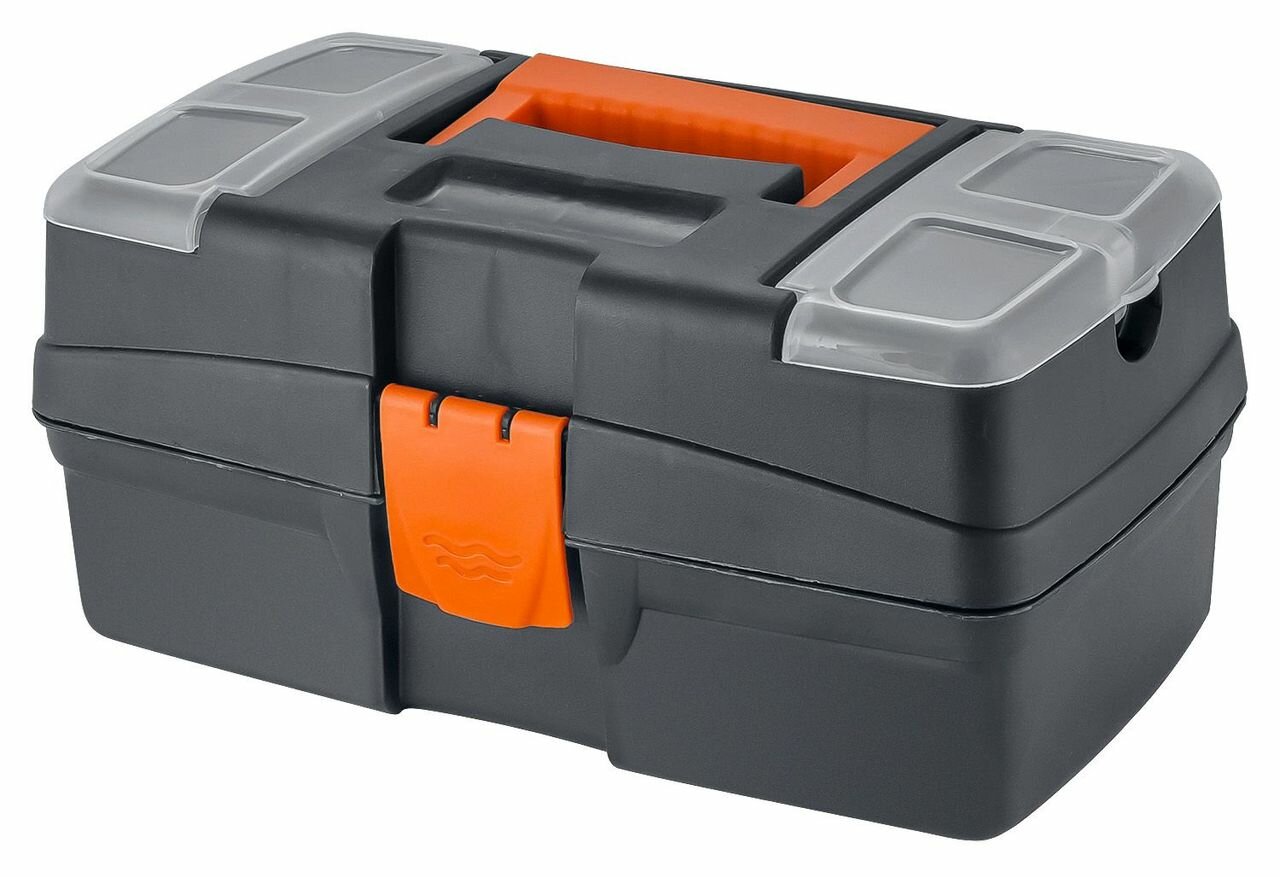 Ящик для инструментов LECAR 12" с органайзером и вставкой, 290х170х132 мм.