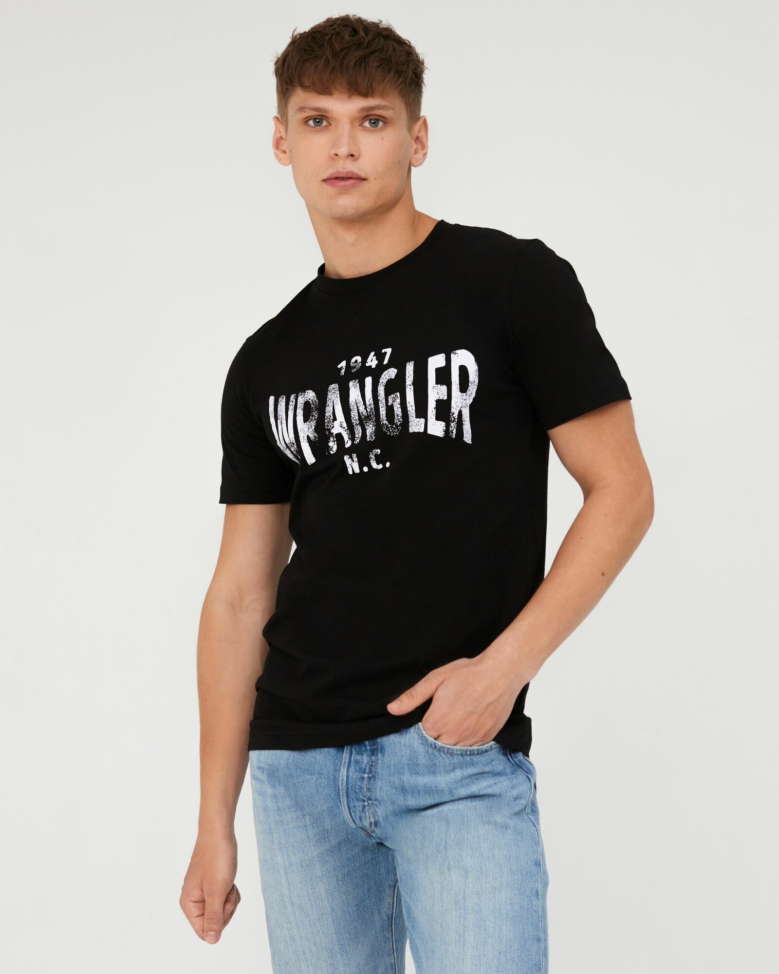 Футболка Wrangler, размер S, черный — фото 1