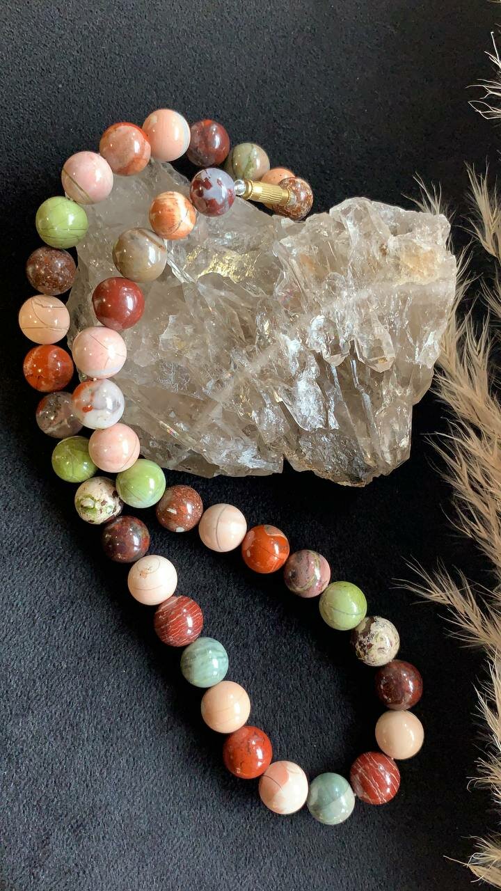 Бусы True Stones, яшма