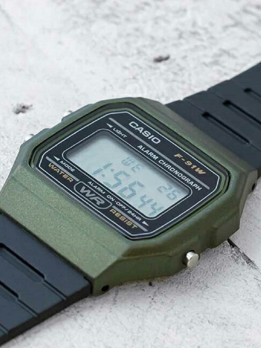 Наручные часы CASIO Collection, зеленый/черный — фото 1