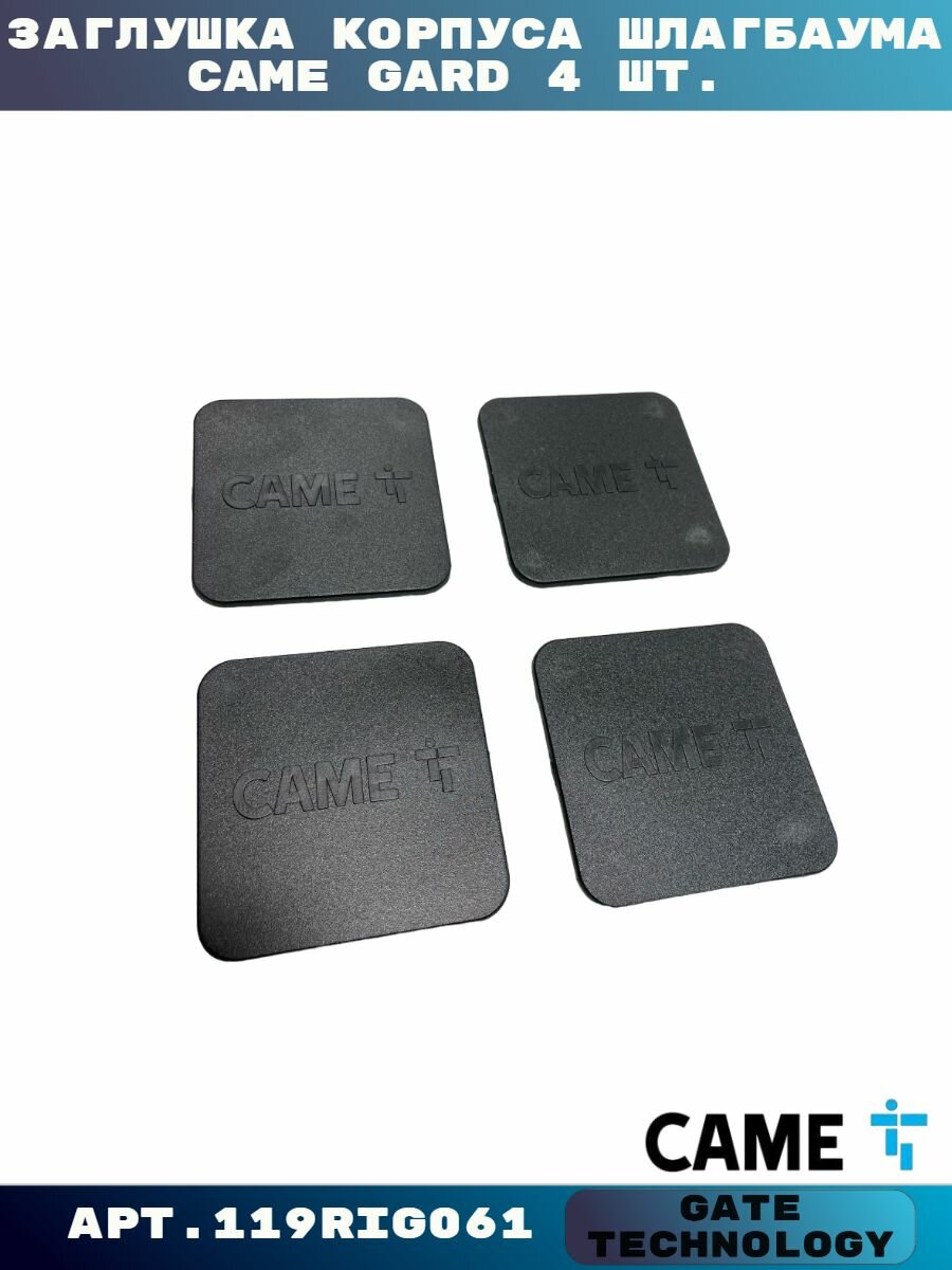 Заглушка корпуса CAME 119RIG061, для шлагбаумов серии GARD, 4 шт